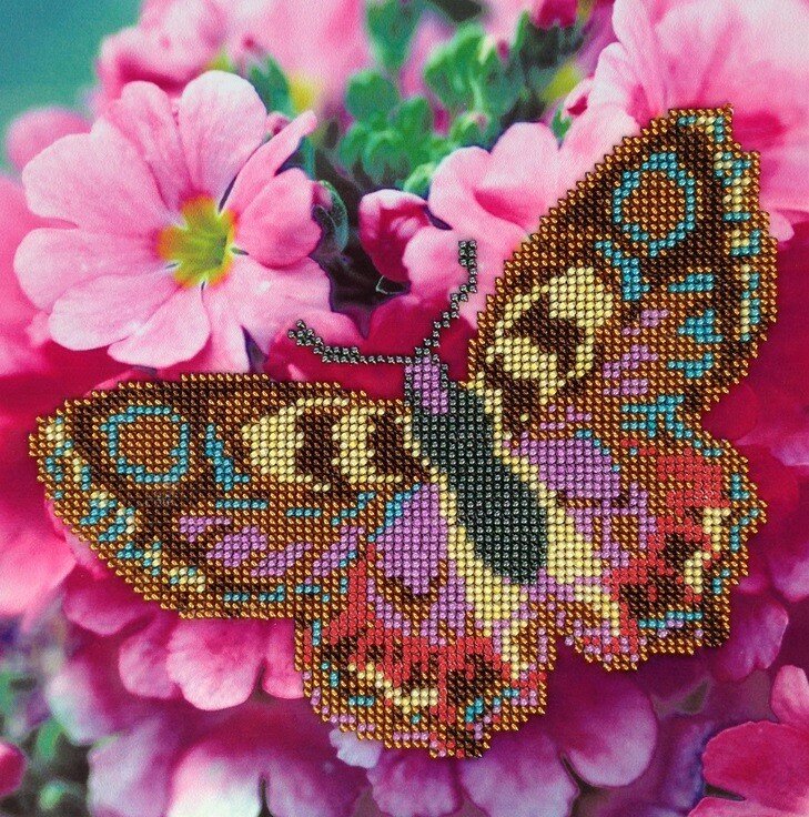 Набор для вышивания FeDi #КВ311 Шоколадница, Вышивка бисером, 22.5 х 22.5 см