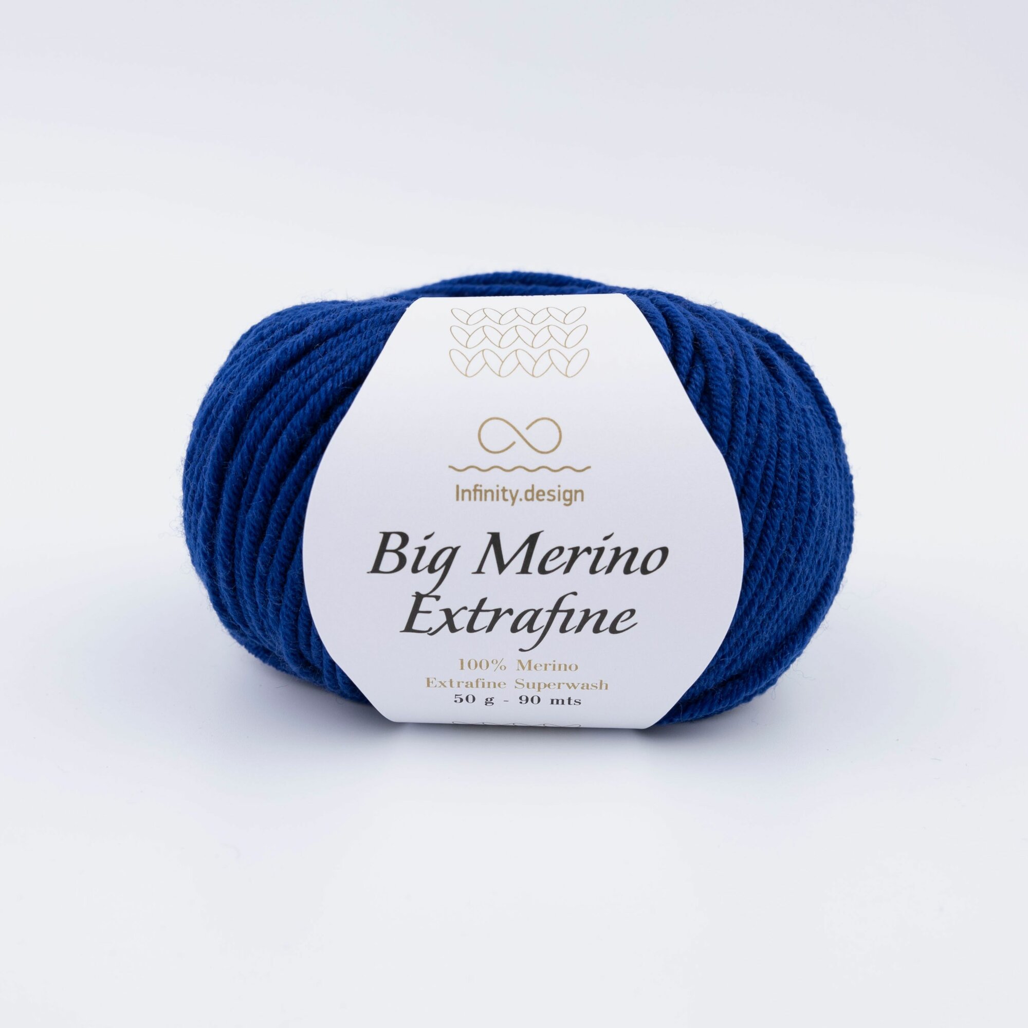 Пряжа INFINITY Big Merino Extrafine 5575 (1 моток), 100% мериносовая шерсть, superwash, 50г, 90м