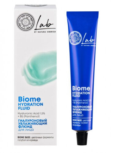 Флюид для лица Natura Siberica LAB BIOME Гиалуроновый, Увлажняющий, 50мл