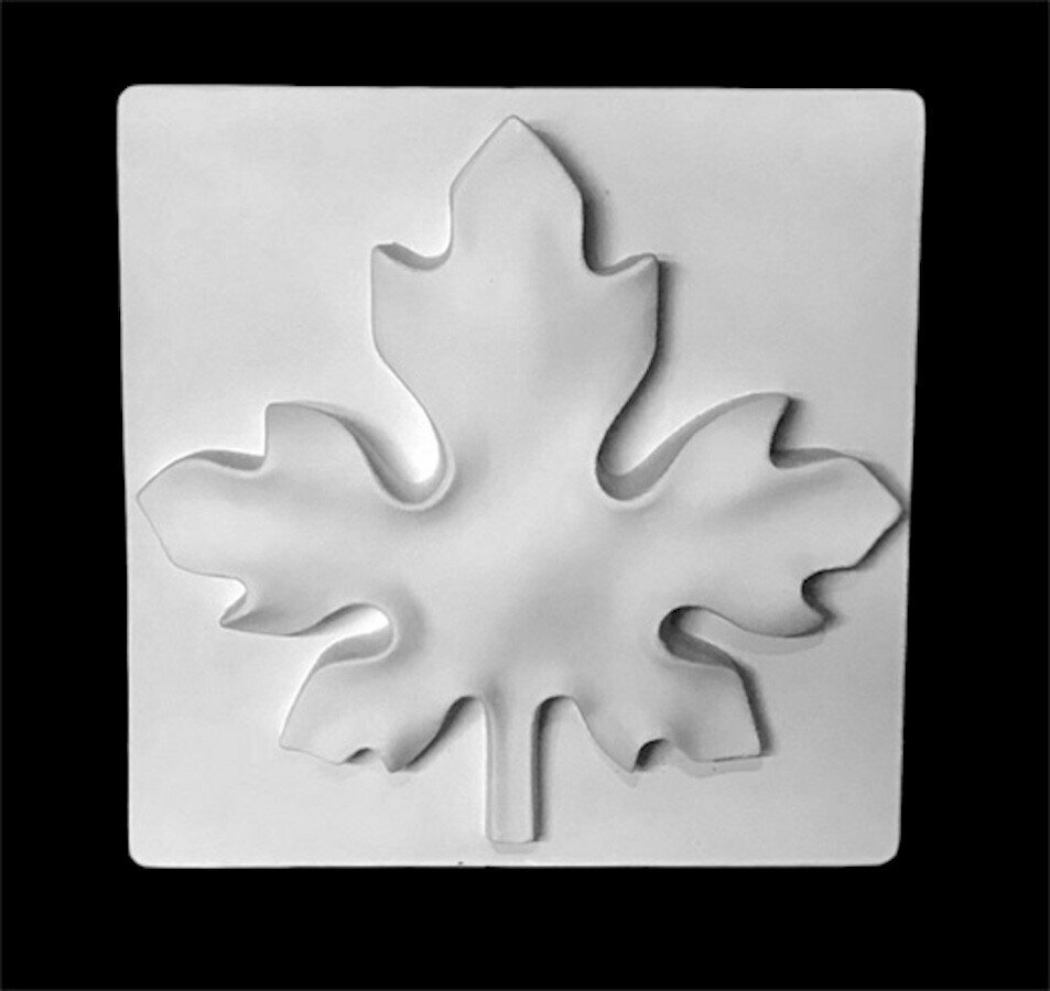 Гипс. Орнамент Лист Клена, h=27 см, Экорше, артикул 60-609