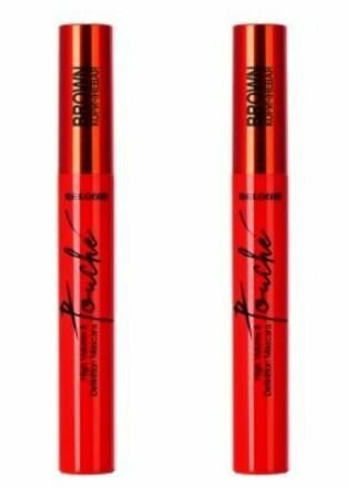 Relouis Тушь для ресниц Touche суперобъем и разделение коричневая,2 шт