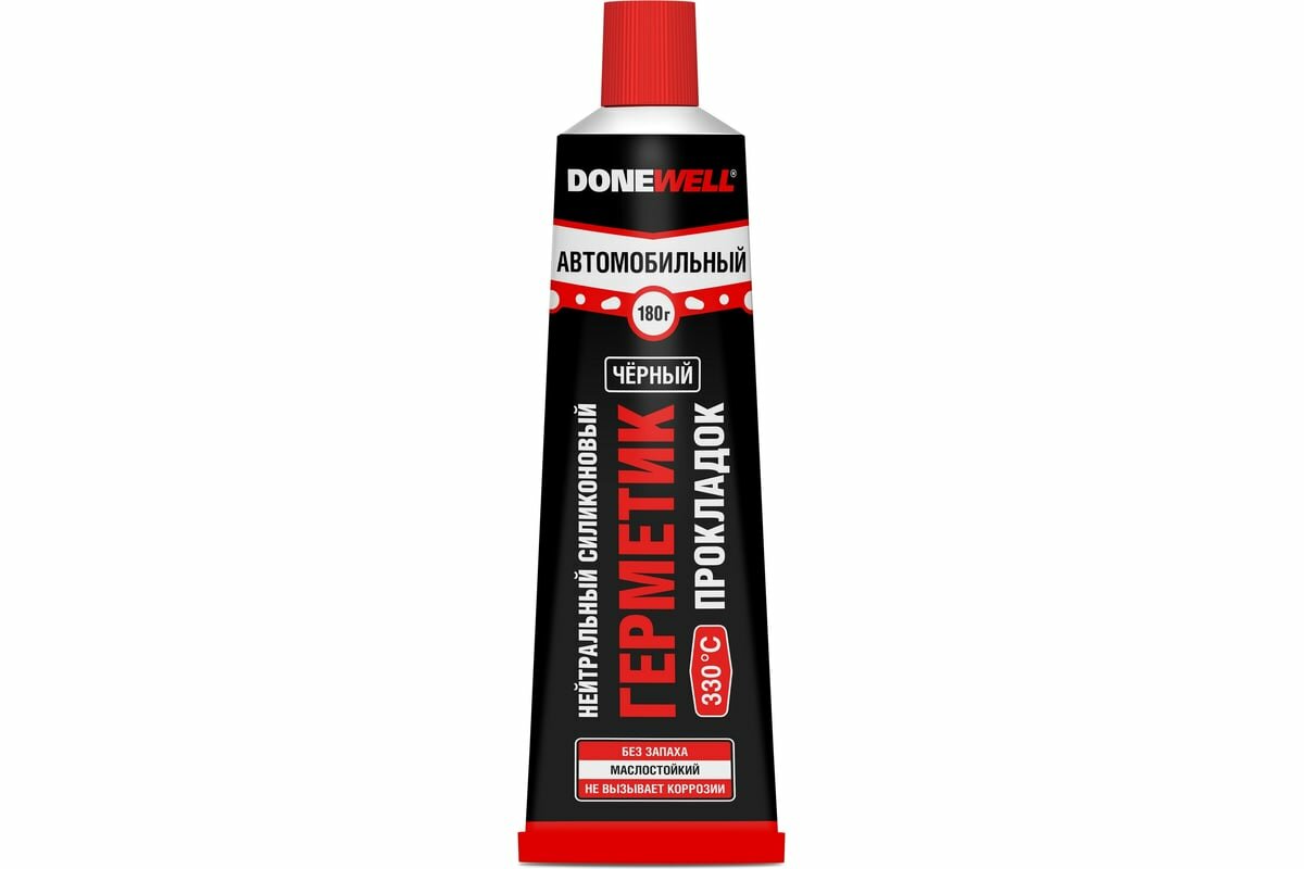 DONEWELL автомобильный силиконовый герметик нейтральный высокотемпературный DGT-212 118 мл черный