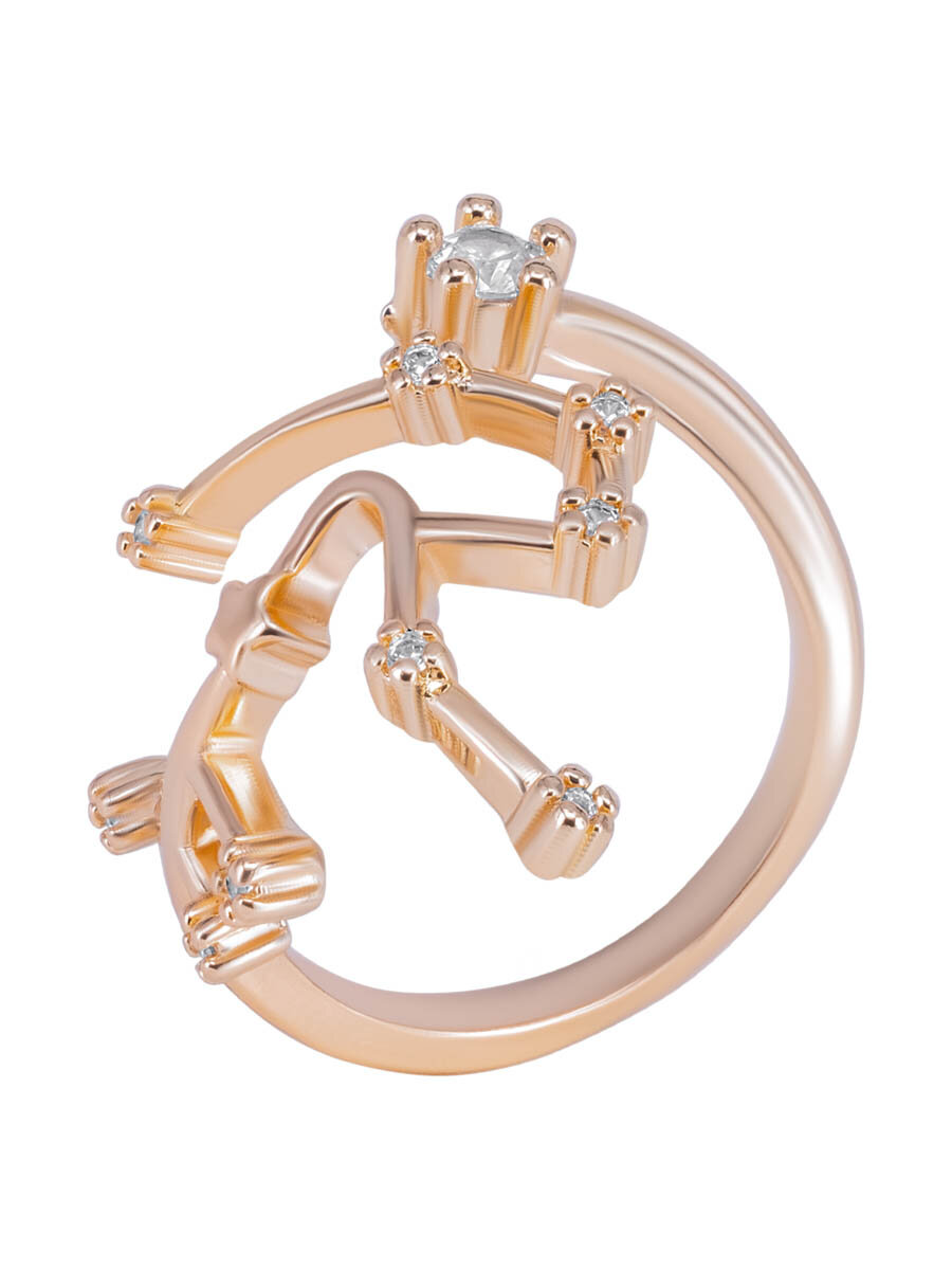 Кольцо помолвочное, фианит