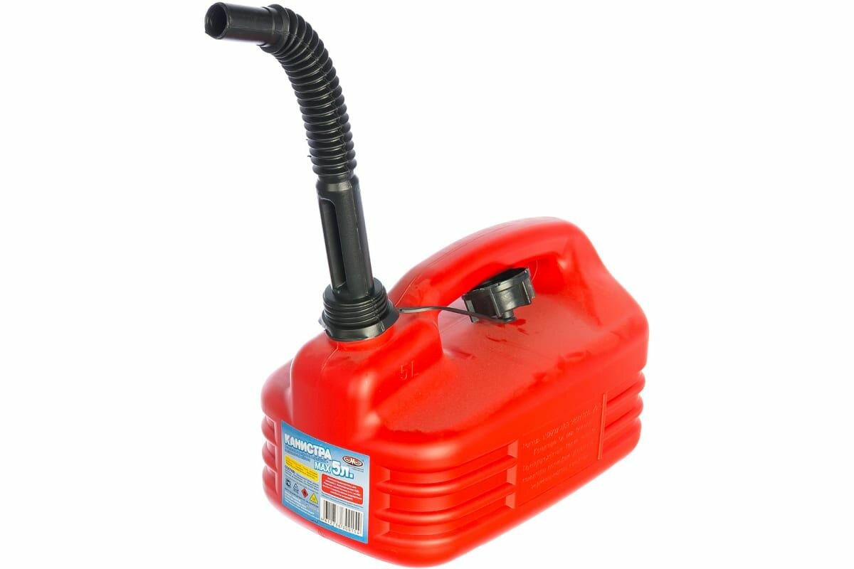 Канистра полимерная 5 л 'мамонт' для ГСМ с заливным устройством 12 мм спец И-52090