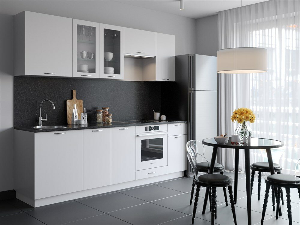 Элана Кухонный гарнитур беатрис №4 белый Белый