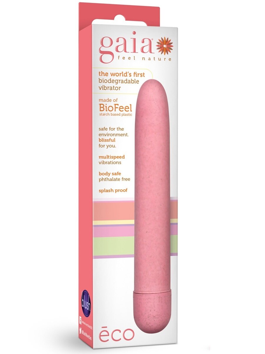 Многоскоростной вибратор "GAIA ECO VIBE CORAL" 14.5см