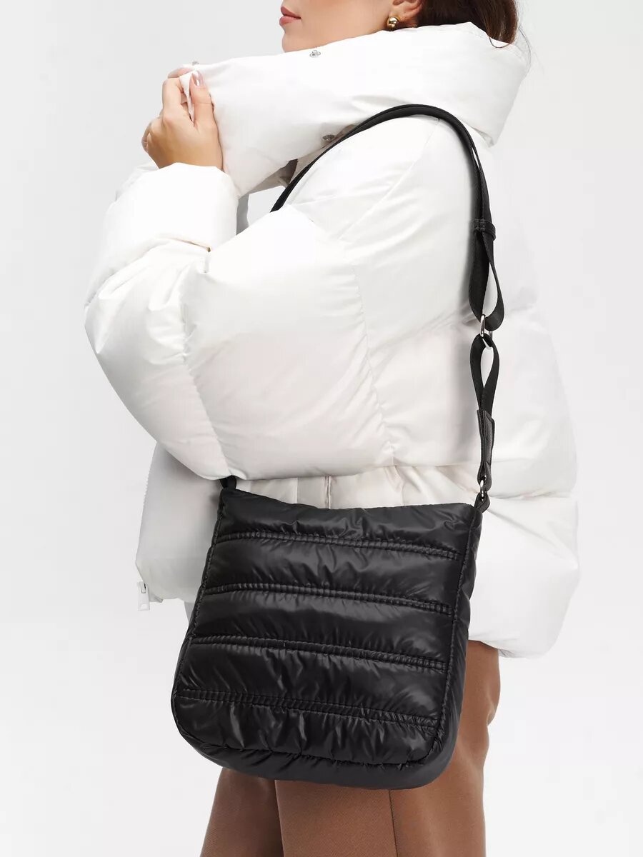 Сумка мессенджер маленькая через плечо тканевая стеганая