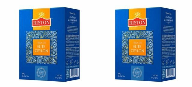 Riston Чай черный Elite Ceylon, листовой, 200 г, 2 уп