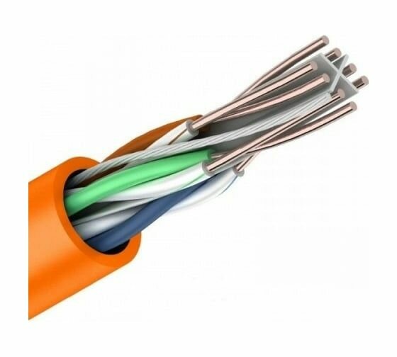 Кабель REXANT витая пара, UTP 4PR 23AWG, CAT6, нгА-HF, LSZH, бухта 305м 01-0050