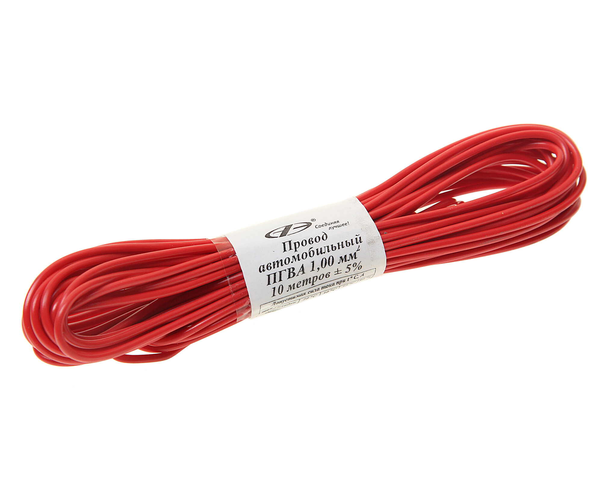Провод монтажный ПГВА 10м (сечение 1.0 кв. мм) красный аэнк