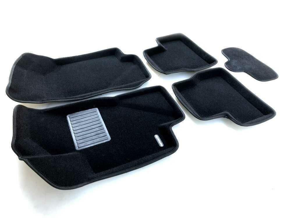 Коврики в салон текстиль 3D Business Euromat, чёрные, для ВАЗ (LADA): Granta (11-), Kalina (04-18)