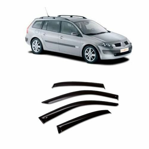 Дефлекторы боковых окон RENAULT Megane Рено Меган II универсал (2002-2008)