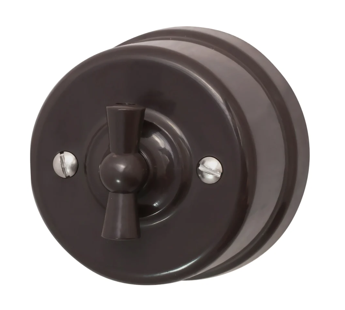 BIRONI Лизетта Пластик Коричневый Выключатель 1-кл