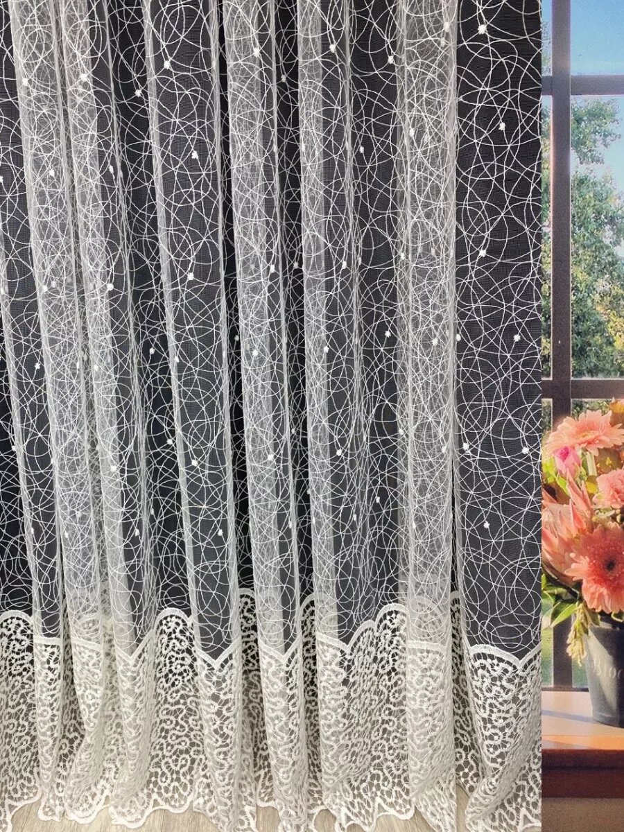 Тюль паутина сетка турецкий, 600х260см.