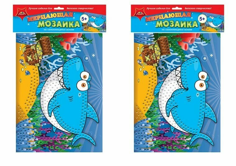 Апплика Набор для аппликации Акула, 2 шт