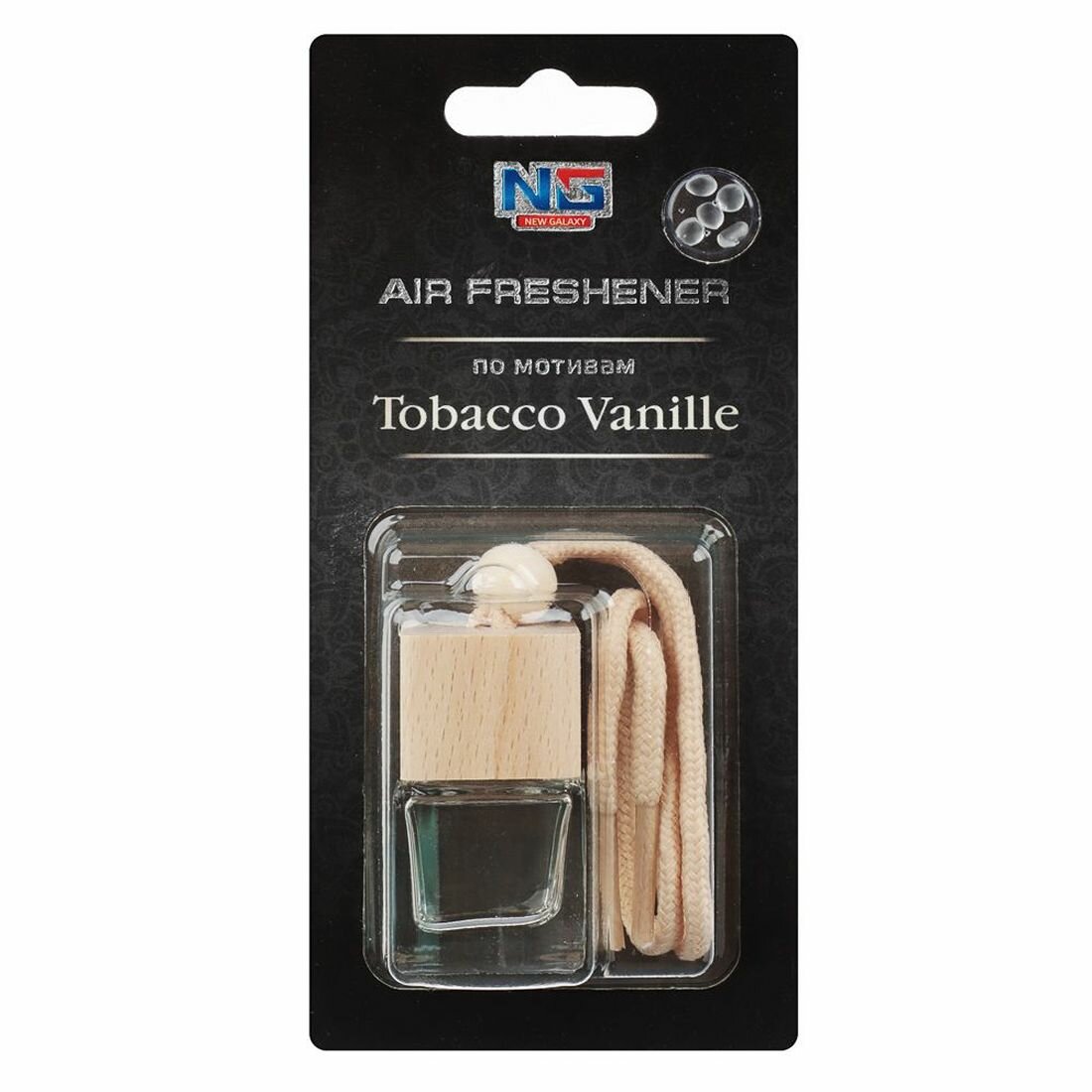 Ароматизатор подвесной Автопарфюм, по мотивам Tobacco Vanille, 5 мл NEW GALAXY (цена за 1 шт.)