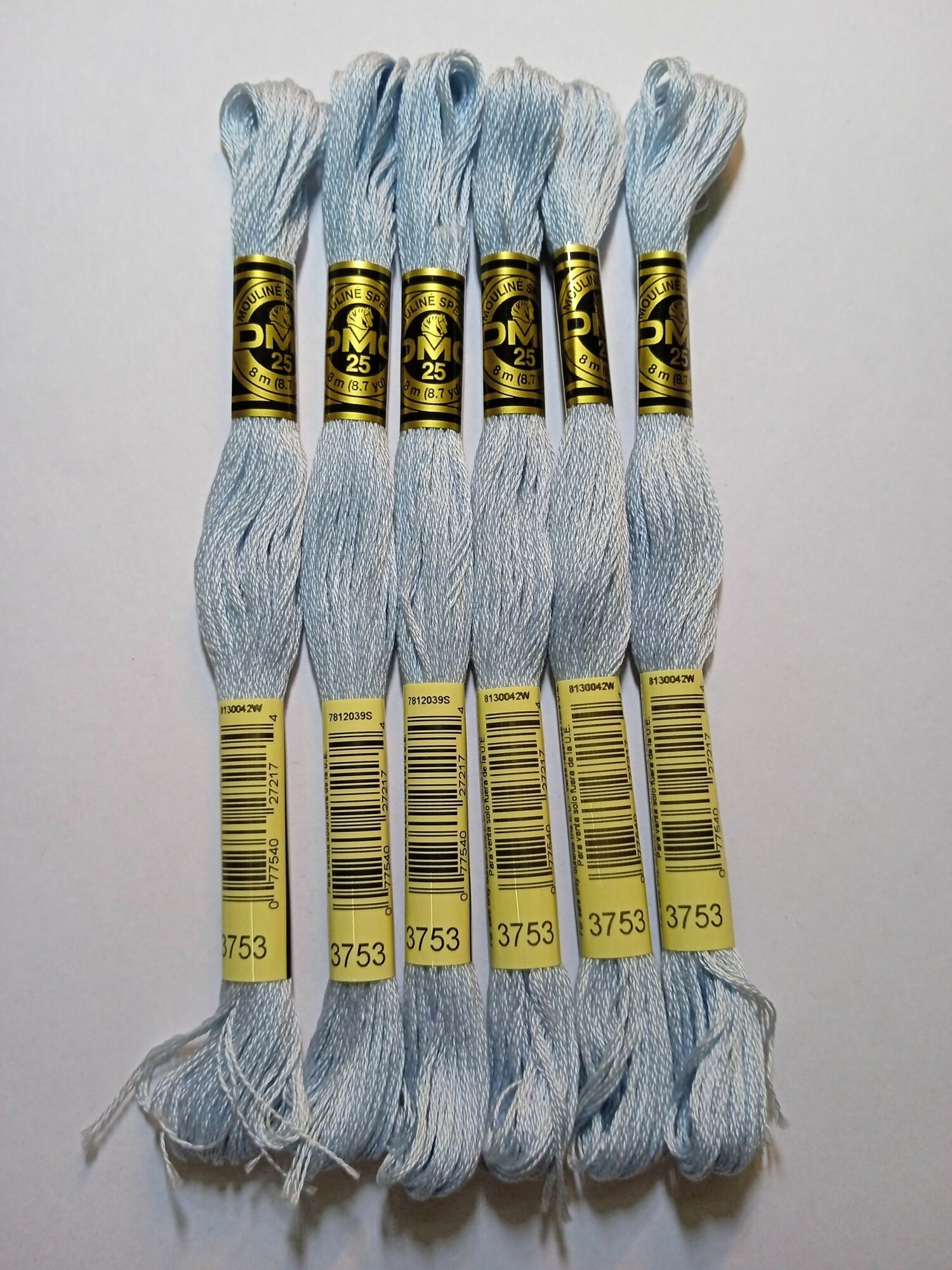 Набор ниток мулине, 8 м, 6 шт DMC-3753_6
