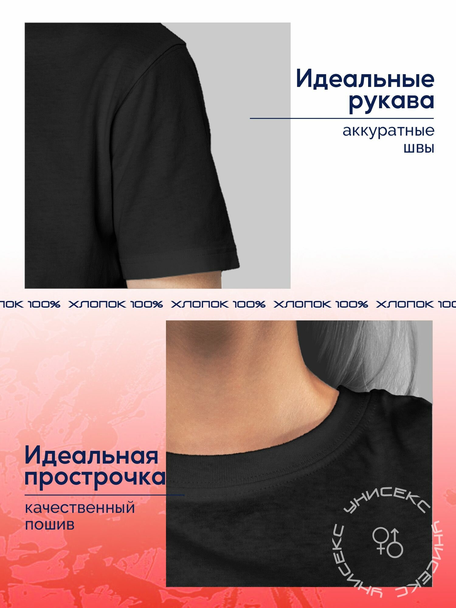 Футболка CUSTOMLAB, размер XS, черный — фото 1