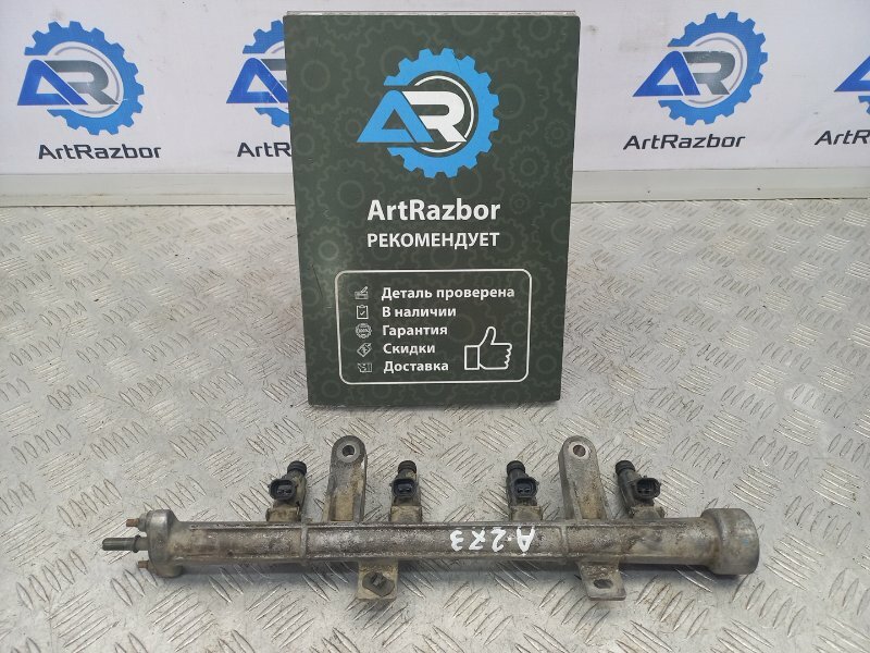 Б/У Рейка топливная (рампа) + форсунки Hyundai Getz TB / Хендай Гетц TB 1.3 G4EA 82 Л.С 2004