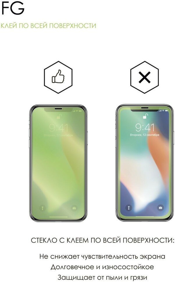 Защитное стекло для экрана LuxCase прозрачный для ZTE Blade L8/L9 прозрачная 1шт. (83244) — фото 1