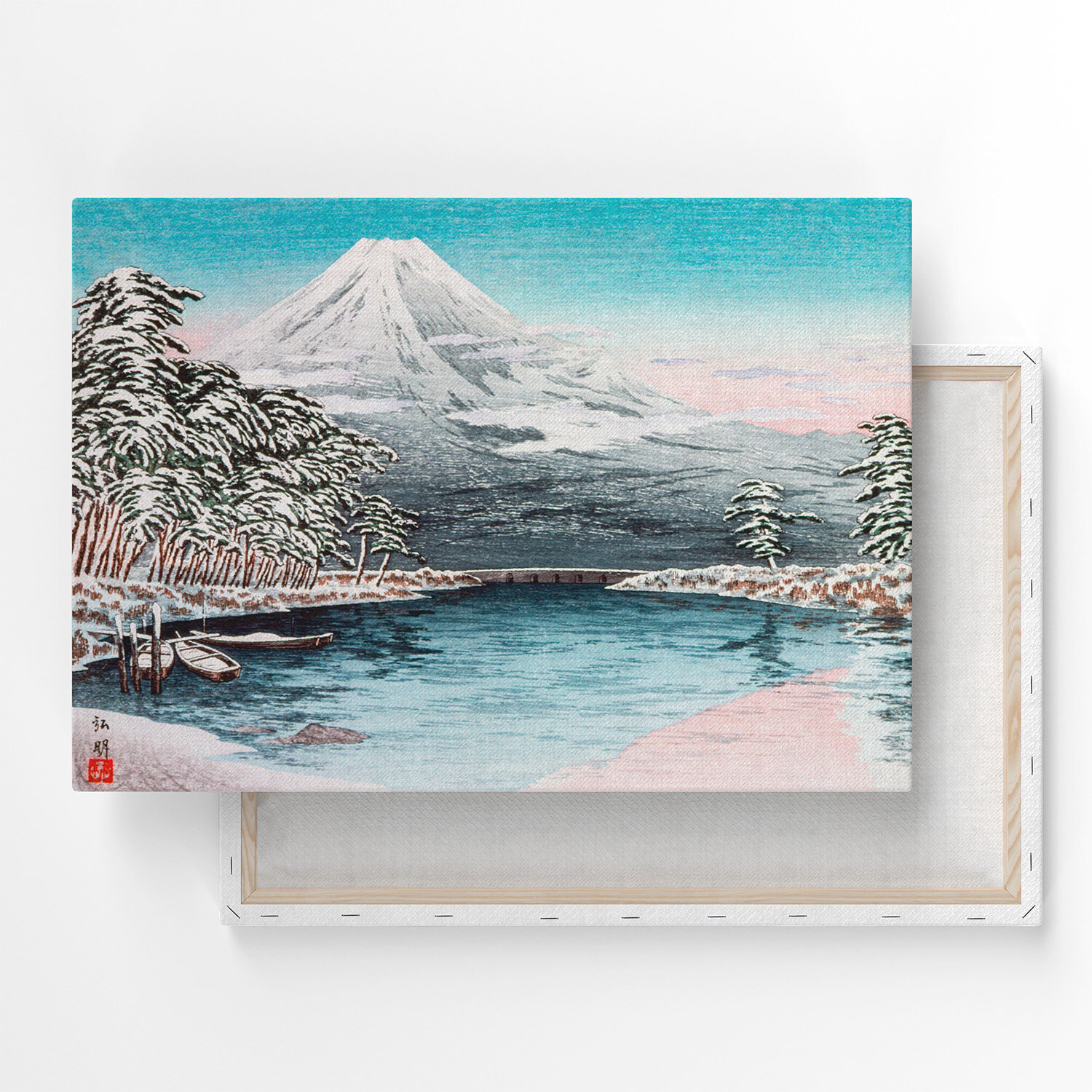 Картина на холсте, репродукция / Сётэй Такахаси - Mt. Fuji from Tagonoura / Размер 30 x 40 см