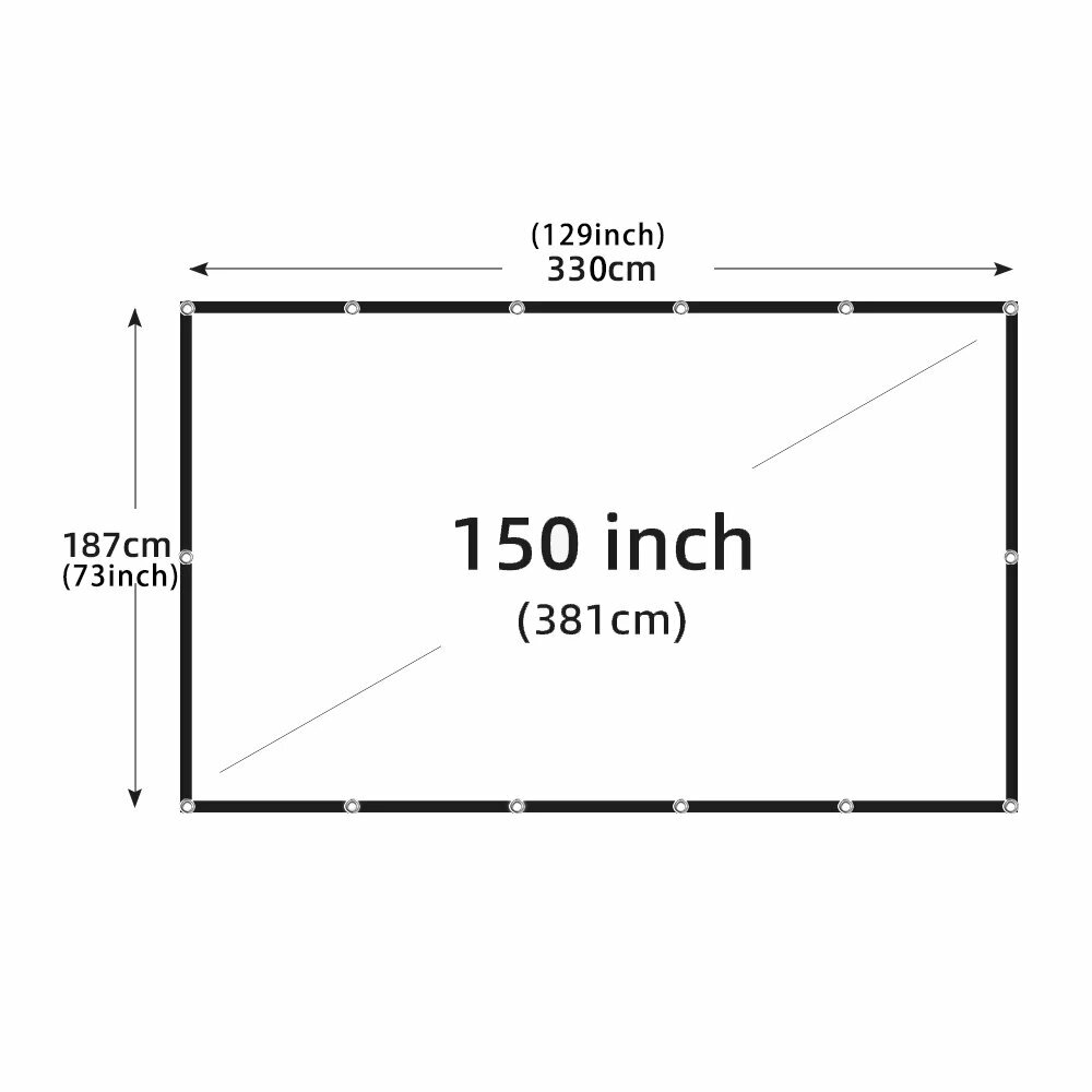Проекционный экран LEJIADA 150 дюймов 16:9