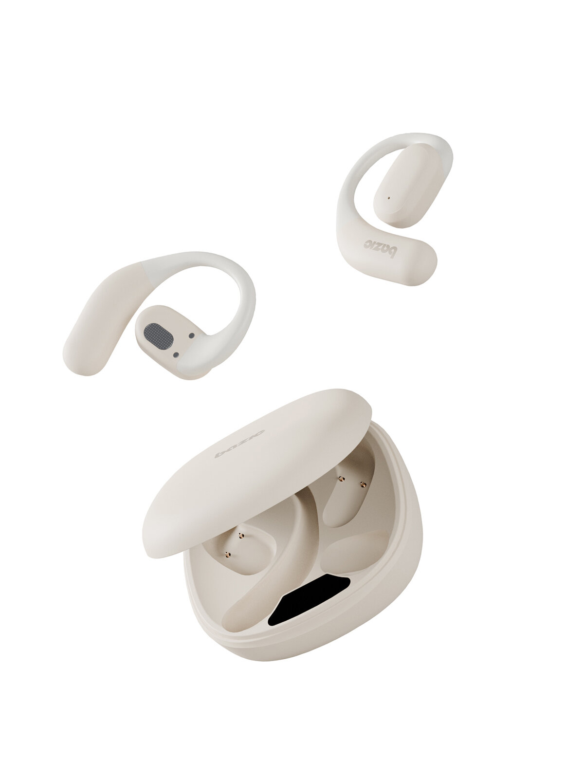Energea Наушники Bazic GoSound JOLT Bluetooth OWS with Battery display Beige