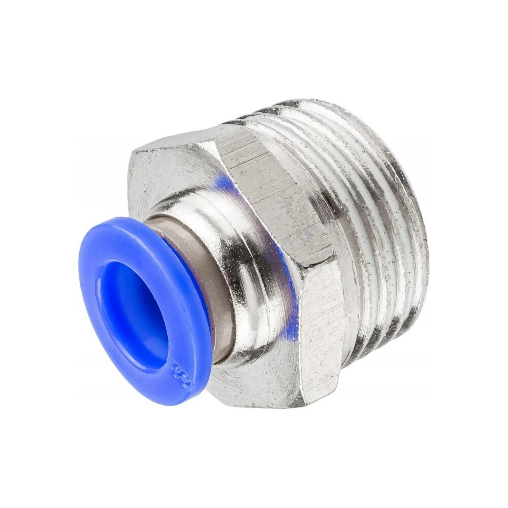 Фитинг для пластиковых трубок 8 мм с наружной резьбой 1/2 Forsage F-SPC08-04(59371)