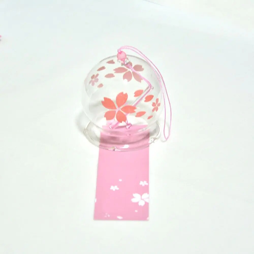 1 шт. ветряной колокольчик, японские ветряные колокольчики, стеклянный Фурин ручной работы, спа, кухня, офис, декор японской комнаты, украшение для дома Вечерние