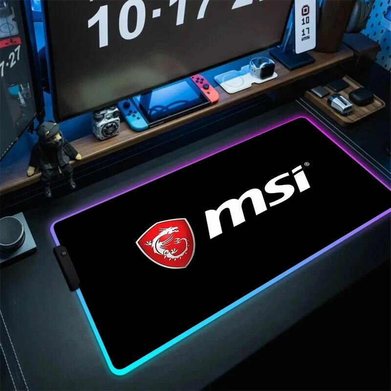 RGB Светящийся коврик для мыши Msi Gaming, аксессуары для клавиатуры и ПК 40x90xxl