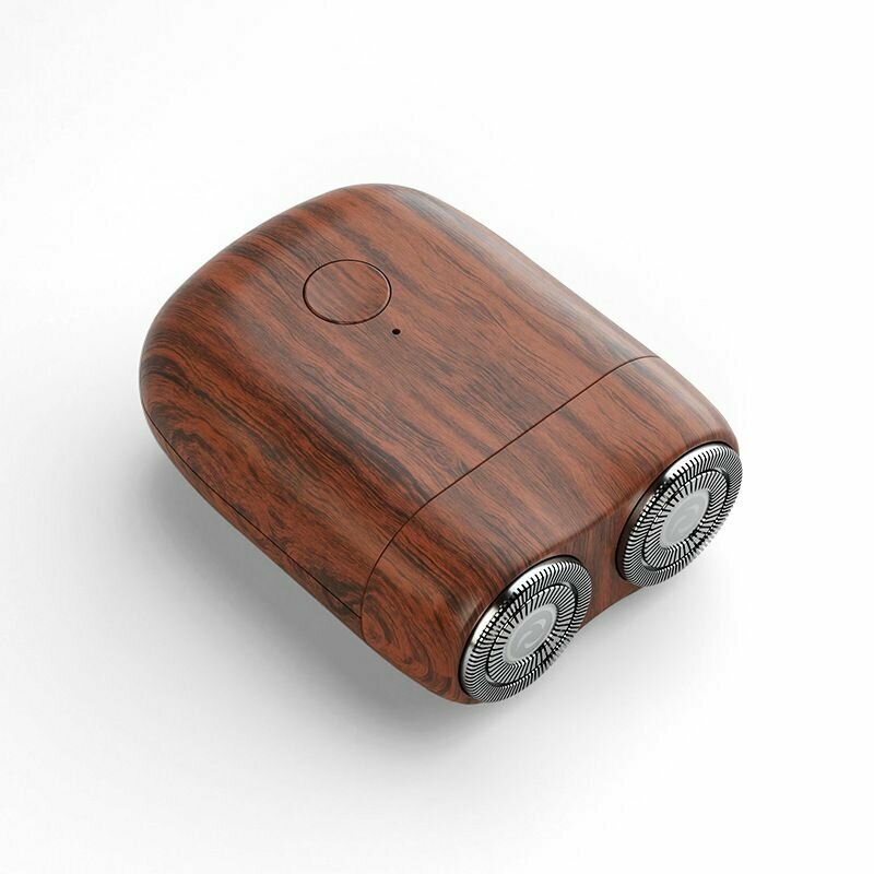 Бритва электрическая мини-портативная электробритва, триммер для бороды, с двойной головкой, мужская ipx7, водонепроницаемая