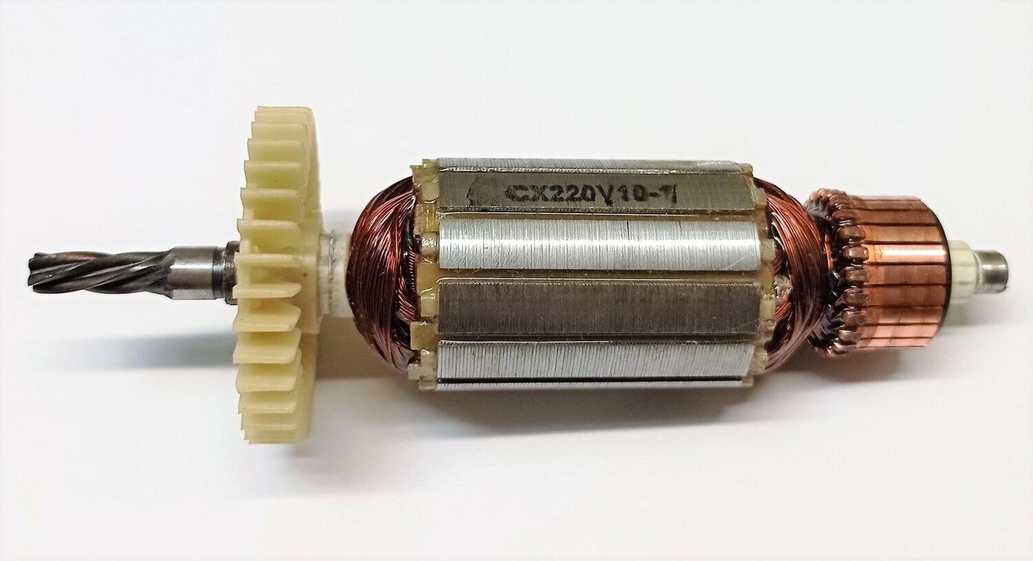 Якорь Калибр лобзика ЛЭМ-670Е ЛЭМ-670Е+ ротор L=149мм Z=5влево фВентилятора=49мм cx220v10-1