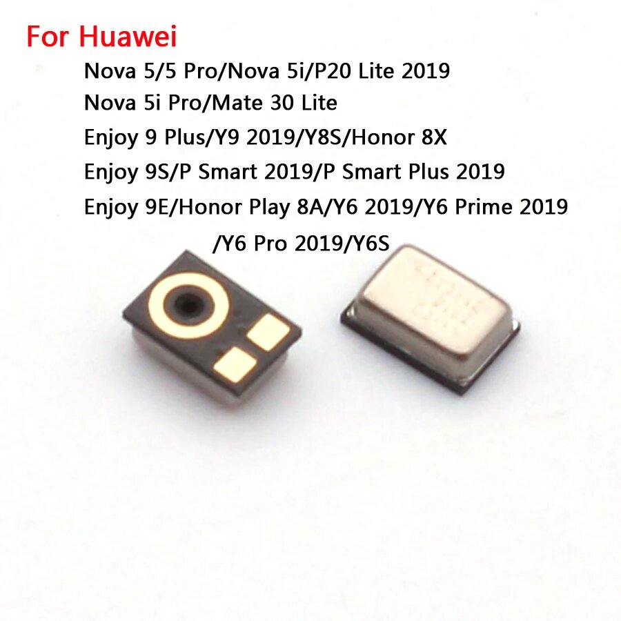 10 шт./лот для Huawei P Smart 2019 / Enjoy 9 Plus 9E 9S Y6 Pro Y9 / Y8S Y6S / Honor 8X Play 8A микрофон передатчик микрофон динамик