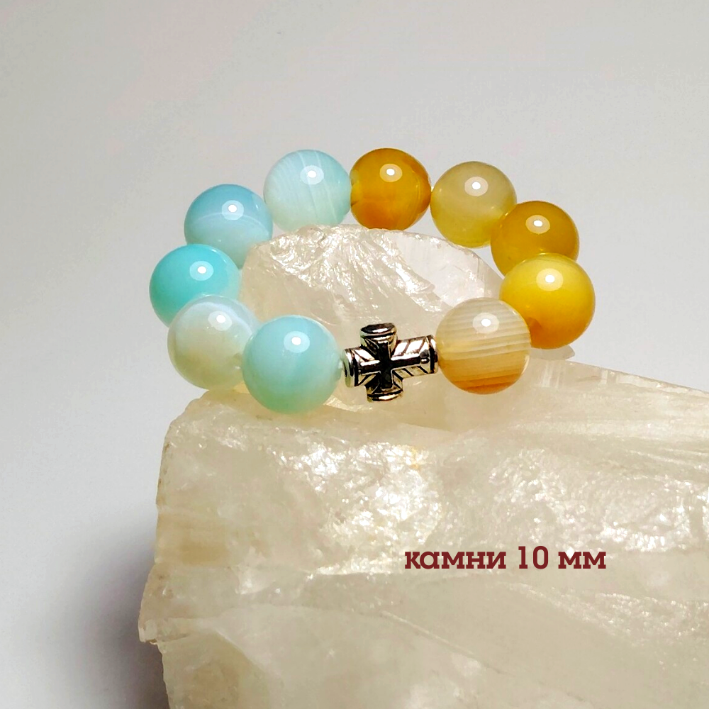 Славянский оберег, чётки, кошачий глаз