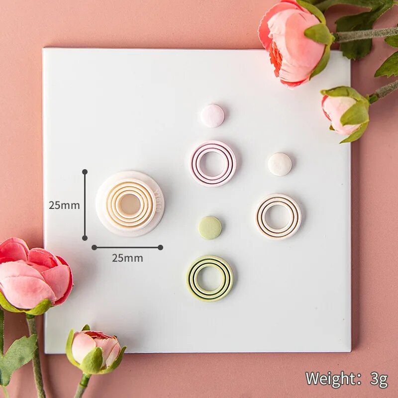 Глиняные формы для сережек PLA YT0178