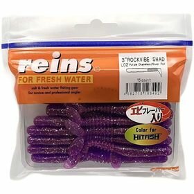 Силиконовая приманка REINS ROCKVIBE SHAD 3 Цв. L02 -Purple Chameleon/Silver FLK