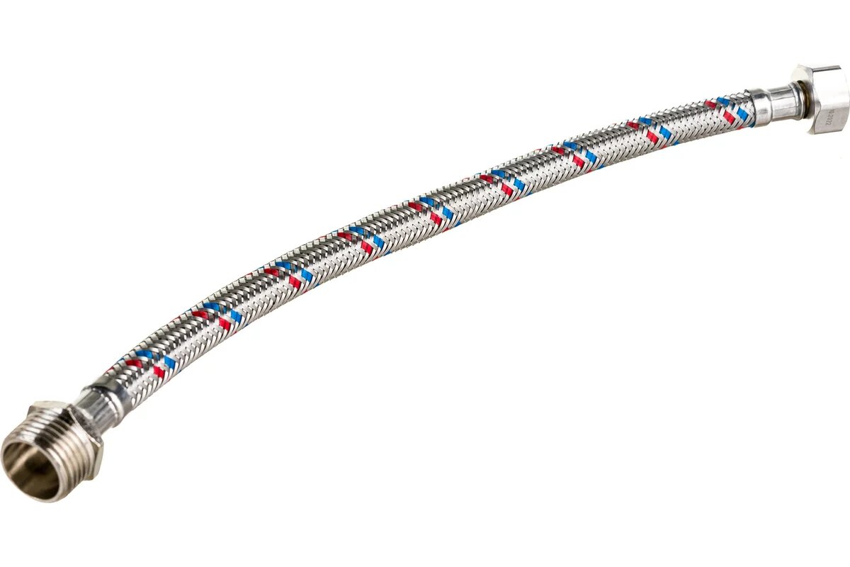 Gigant Гибкая подводка для воды с оплеткой из нержавеющей стали 1/2"х30 см г/ш P-30-GW