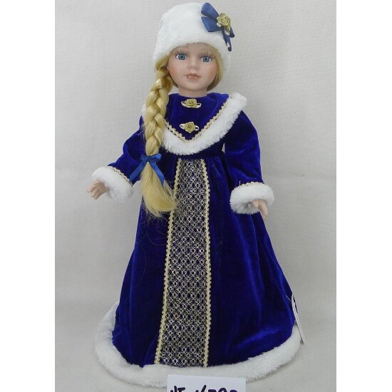 Кукла Polly Dolls новогодняя фарфоровая "Снегурочка"