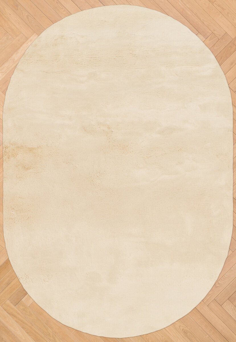 Ковер пушистый 90*140 см Rabbit Rex E6 овал