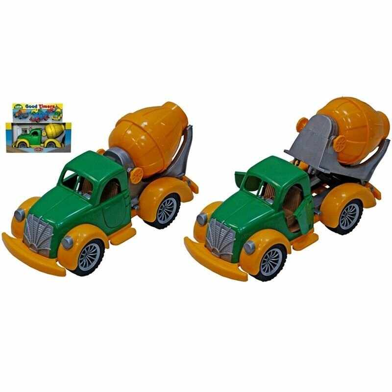 Автомобиль Лена "Ретро", Бетономешалка, пластик