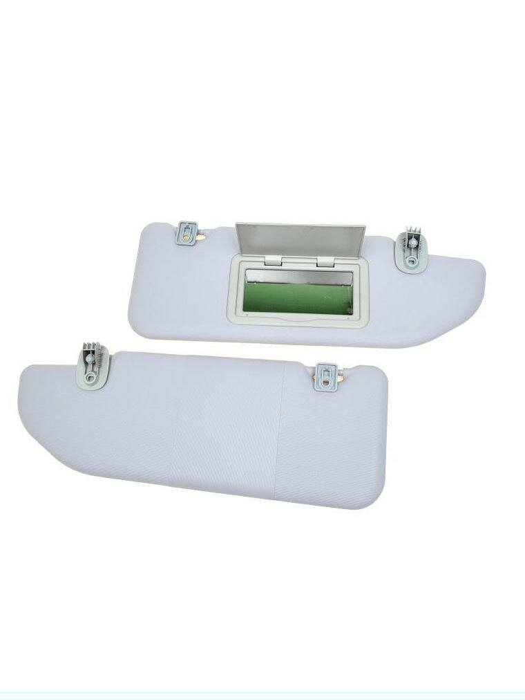 Козырьки солнцезащитные ВАЗ 2180, Веста, серые, с зеркалом, 2шт, 8450008058/60-01