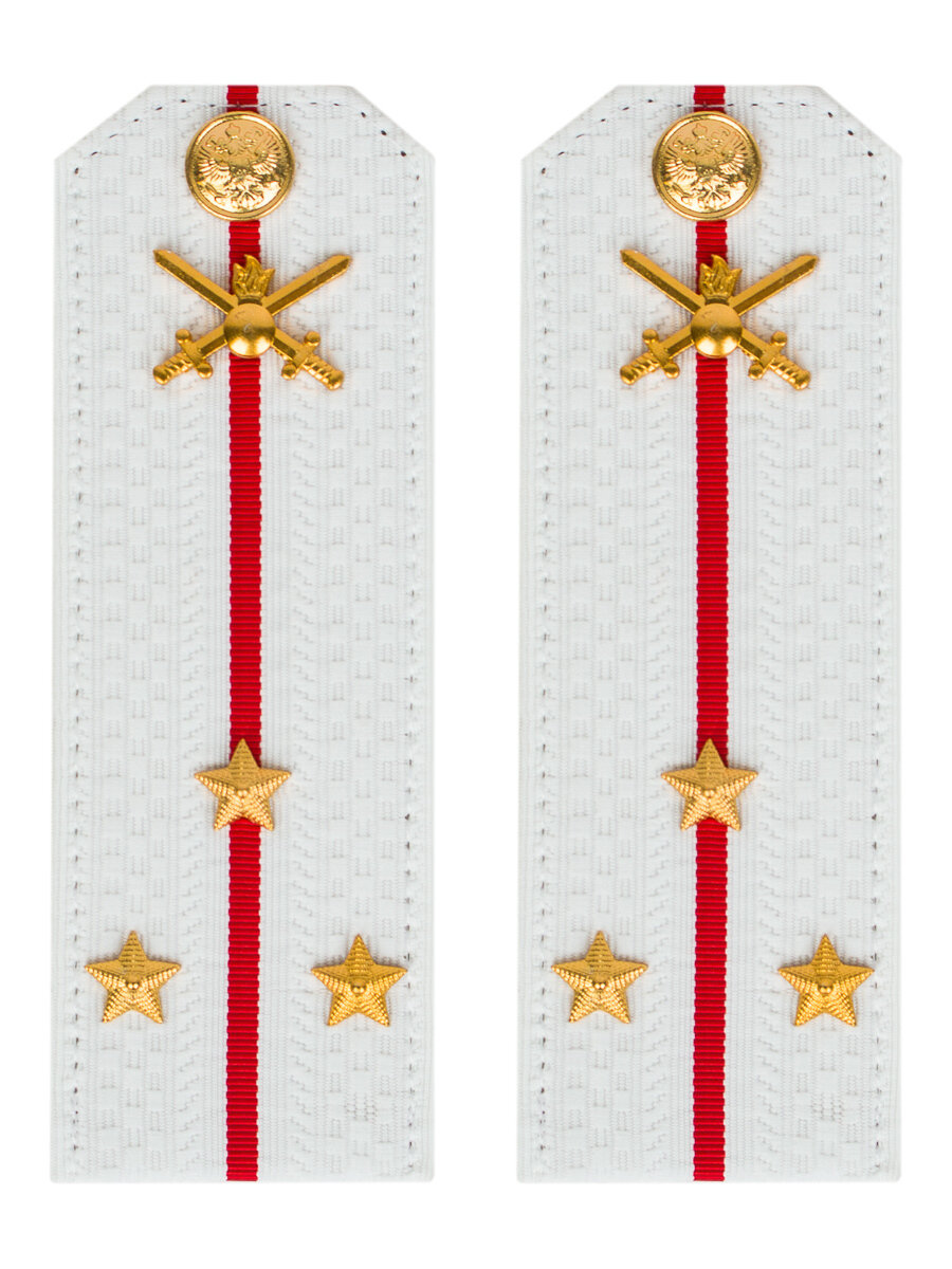 Погоны Мо Сухопутные войска белые звание Старший Лейтенант Картон