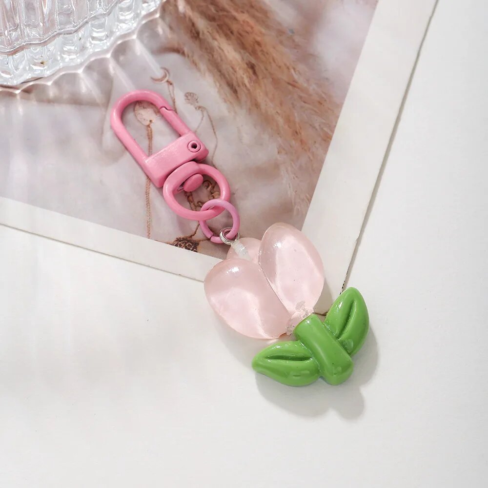 Брелок с сакурой MOONBIFFY Розовый, 03