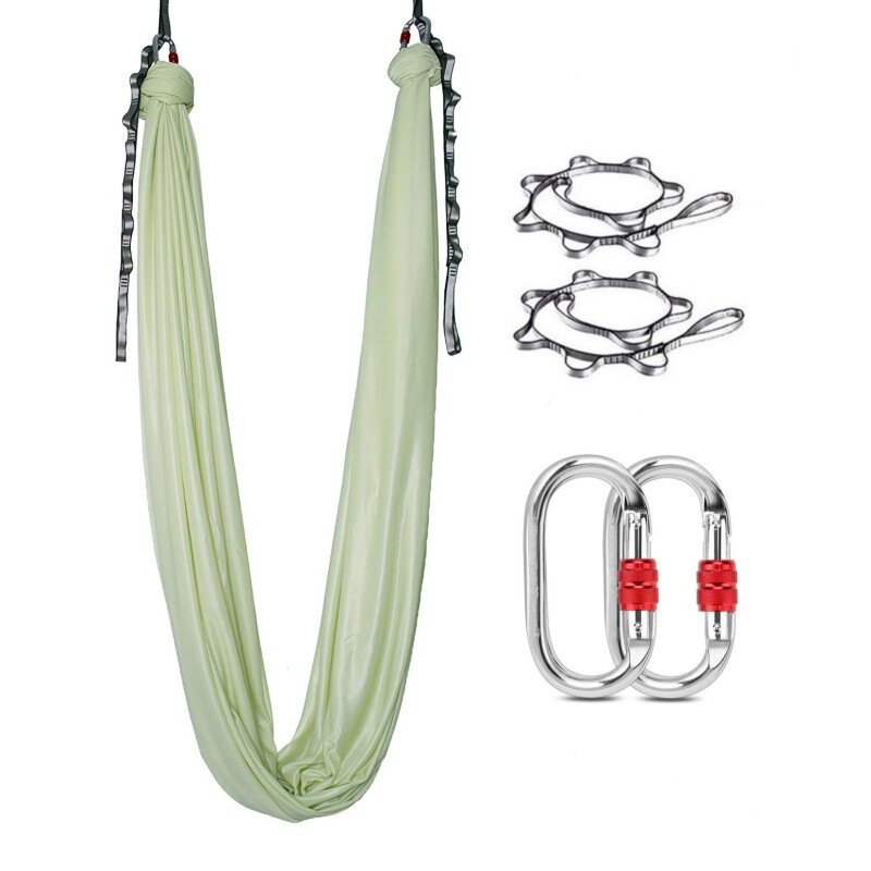 Гамак для йоги, антигравитационный, растягивающийся, светло-желтый, 4м x 2,8м