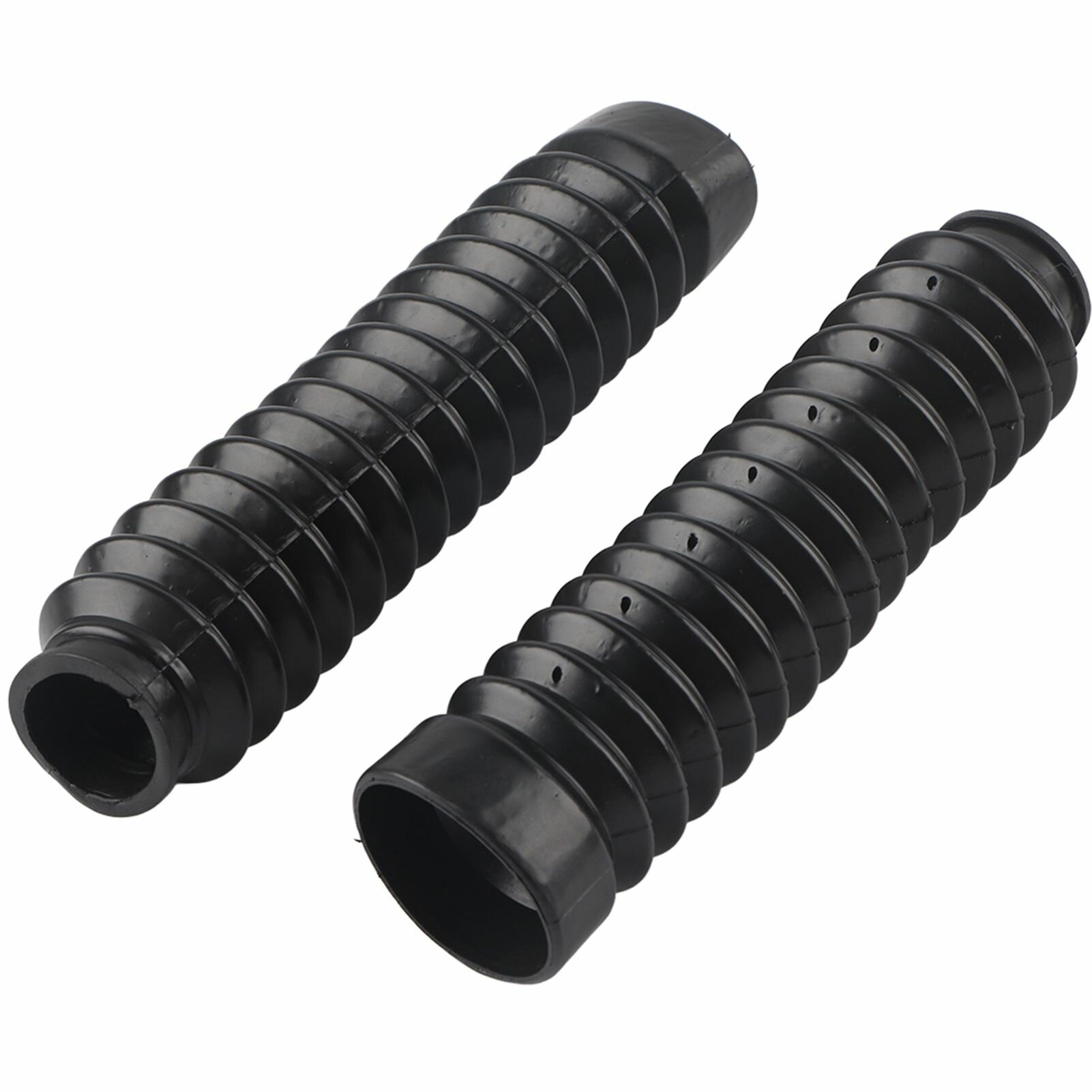 Черные чехлы для передней вилки мотоцикла, резиновые чехлы для амортизаторов, 1 пара, защита подвески для квадроцикла CQR