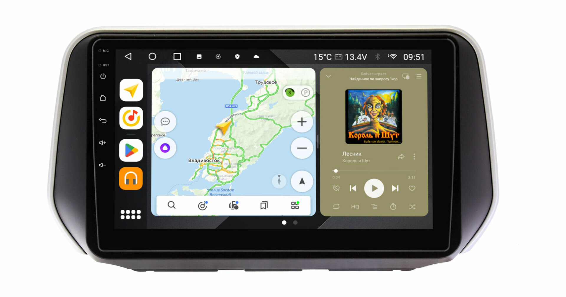 Магнитола Hyundai Santa Fe 2018 - 2020 / 10 дюймов, 4/64GB, 8 ядер, DSP, 4G, Android 10 / Wide Media