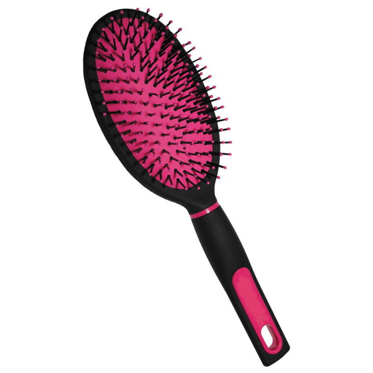 Beauty Style щетка для волос цветная овальная большая с ручкой и массажной поверхностью