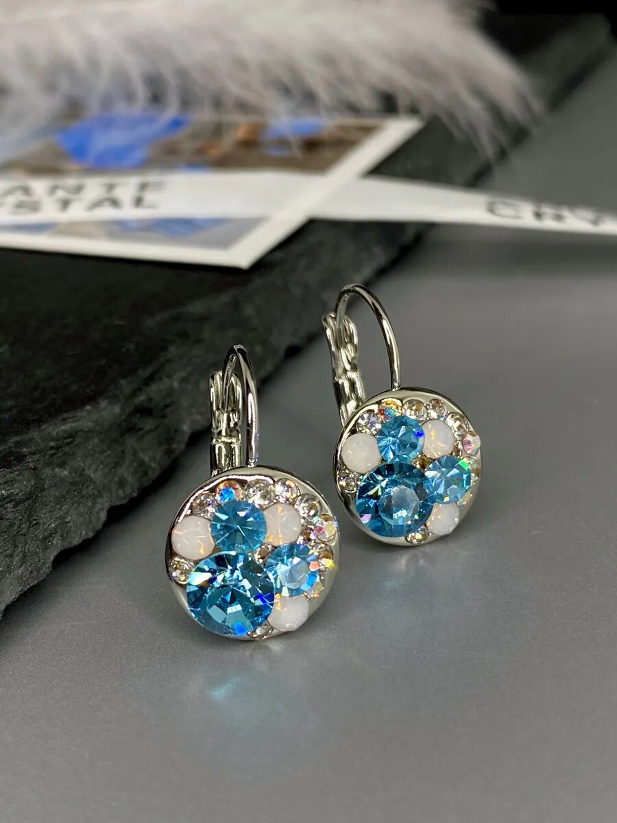 Серьги, кристаллы Swarovski