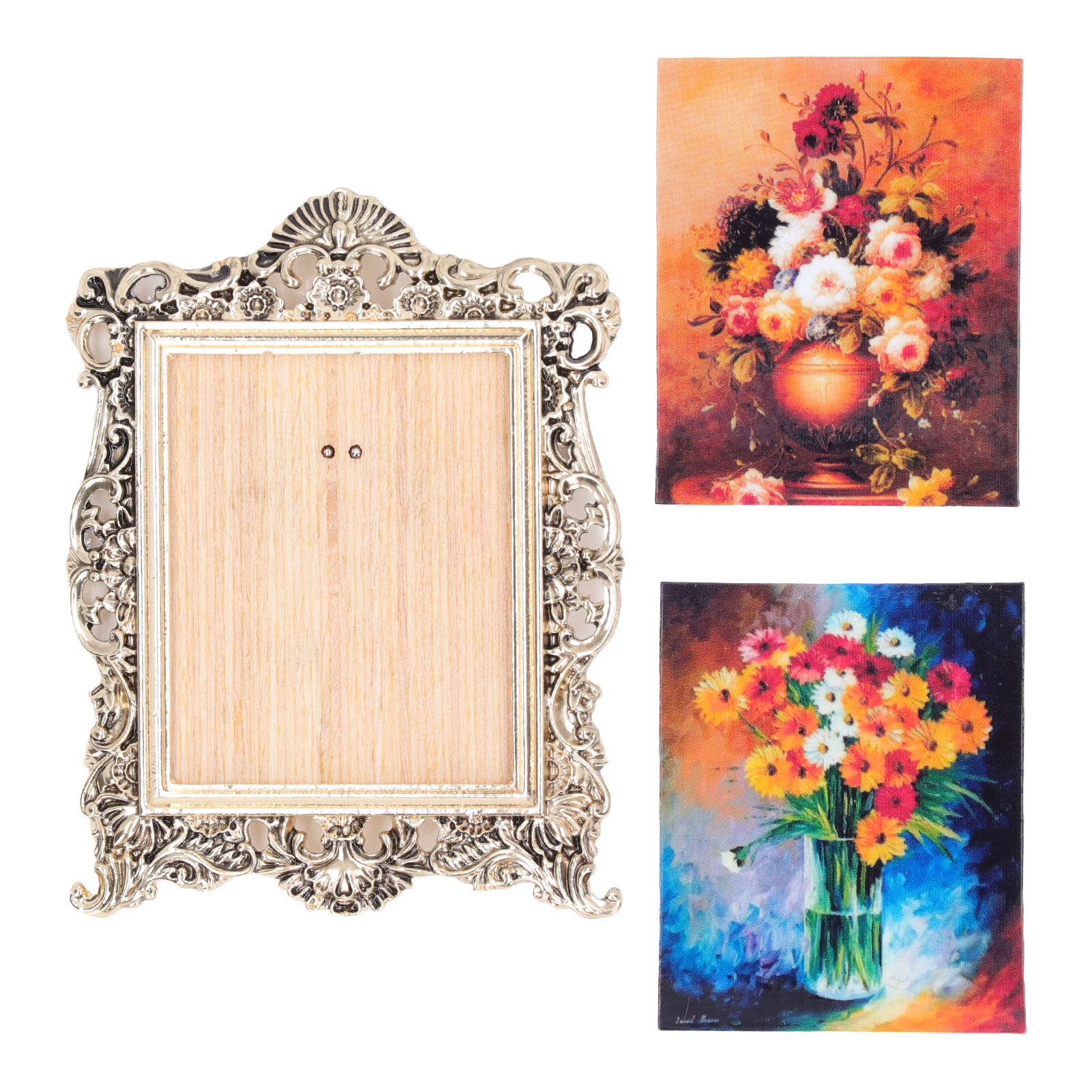 1:12 Большая миниатюрная европейская винтажная фоторамка для кукольного домика, аксессуары для кукольного домика A