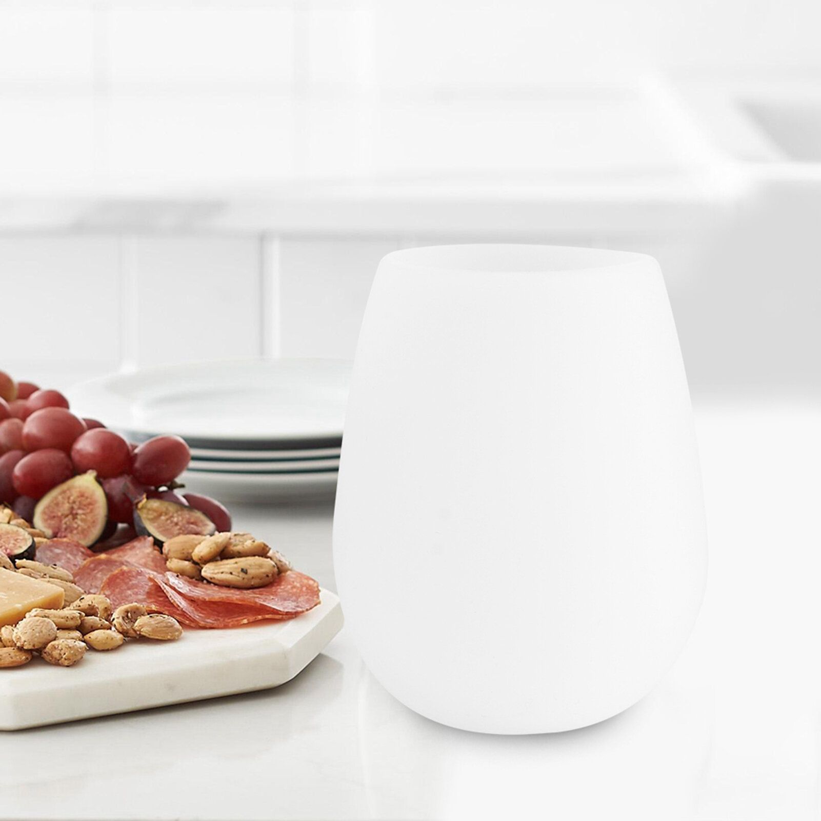 Портативный прозрачный силиконовый бокал для вина, чашка для питья для вечеринки на открытом воздухе, барбекю, кемпинга